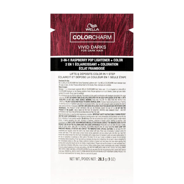 Wella Color Charm Vivid Dark Raspberry Pop Pigmented Lightener - Image ...