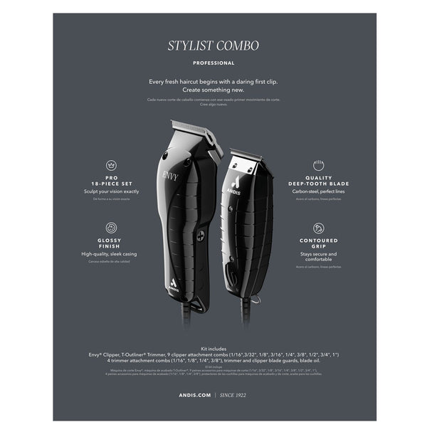 Andis Stylist Envy Combo Kit - Image Beauty