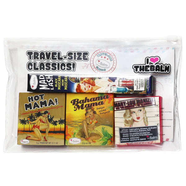 The Balm 4 Piece Travel Set with Cosmetic Bag - Image Beauty