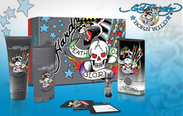 ED HARDY Born Wild Men`s Gift Set-5pc - Image Beauty