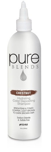 Pure Blends Chestnut Color Depositing Shampoo 8.5 oz - Image Beauty