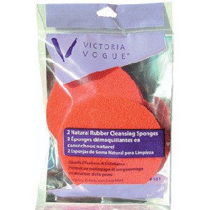 VICTORIA VOGUE #141 RED RUBBER SPONGE 3IN. X 3/8IN. 141 - Image Beauty